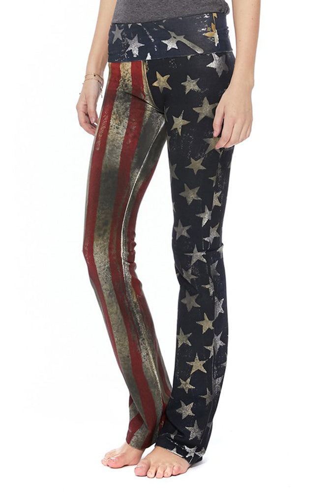 T-Party Patriotic American Flag Yoga Pants – COTTON KITTY